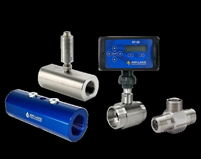 Basic Inline Liquid Variable Area Flow Meter On AW-Lake